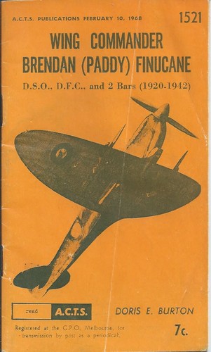 WING COMMANDER BRENDAN PADDY FINUCANE DSO DFC BOOKLET | eBay Australia