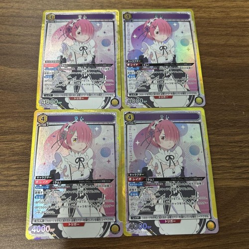 UNION ARENA RE:ZERO RAM SR SET OF 4 | eBay