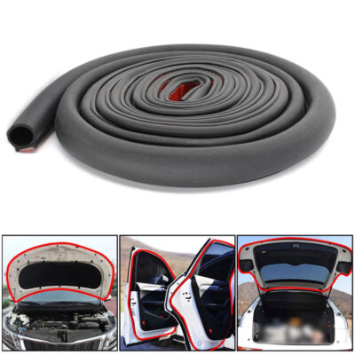 2M Universal Weatherstrip D-shape Car Door Rubber Weather Seal Hollow ...