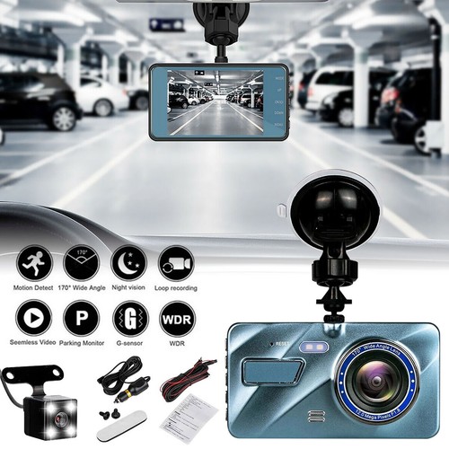 2 Car Dash Cam 1080P FHD Front and Rear Dash Cam Driving Recorder 4 ...