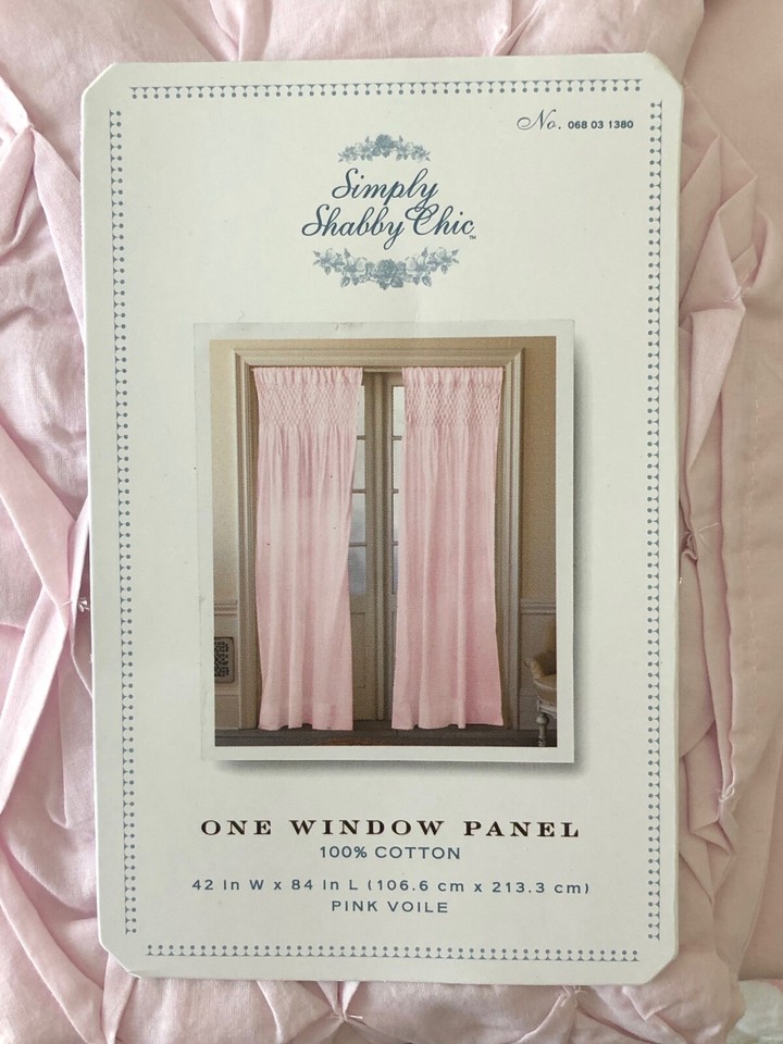 Rachel Ashwell Simply Shabby Chic Pintuck Smocked Window Panel Pink ...