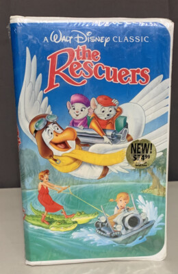 Walt Disney Classic The Rescuers (1992 VHS Release) Black Diamond NEW ...