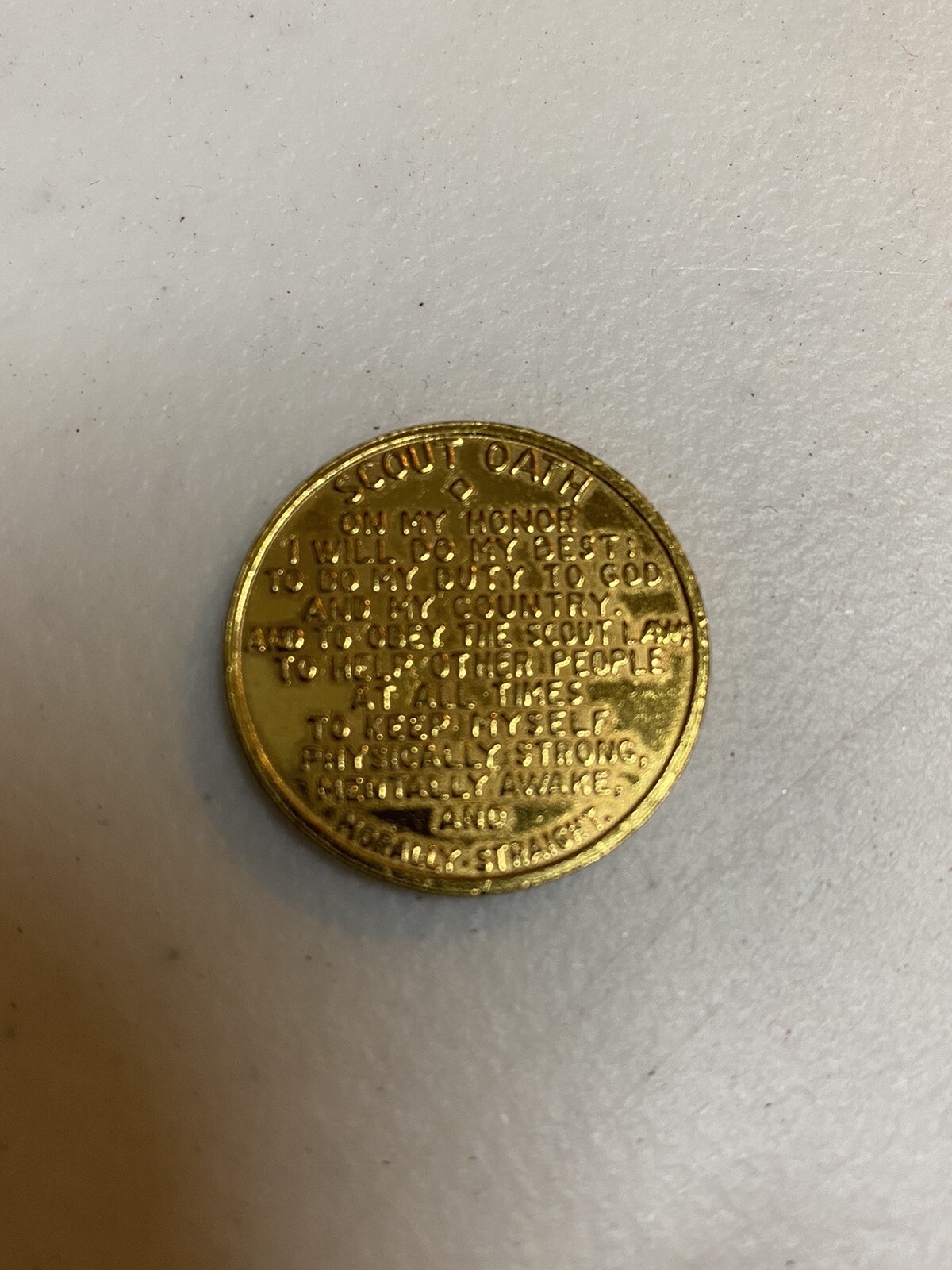 BSA Boy Scouts 1960 50 Years Service Coin Token Scout Oath NOS old ...