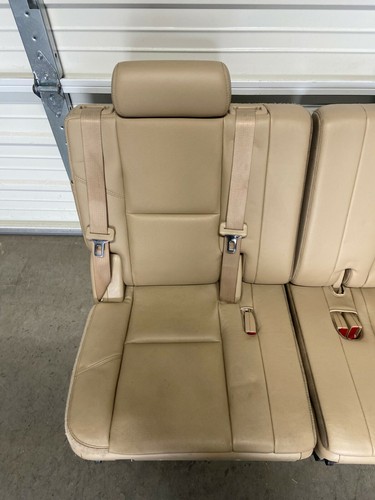 2007-2014 Tahoe Suburban Escalade LEATHER 3rd Third Row Rear Seats TAN ...