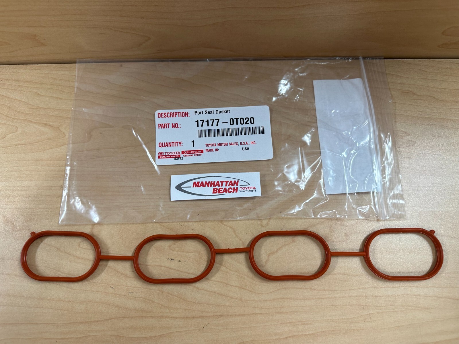 10-22 PRIUS 1.8L GENUINE TOYOTA INTAKE MANIFOLD GASKET 17177-0T020 | eBay