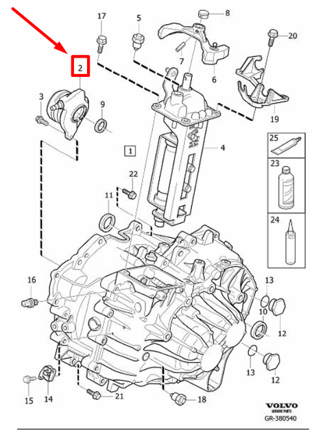 For VOLVO 31325023 Central Slave Cylinder clutch OE REPLACEMENT XX74 ...