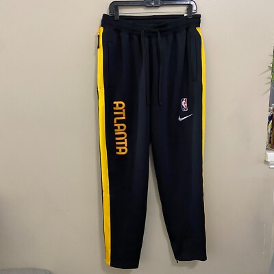 Nike NBA Atlanta Hawks Team Issue On-Court Therma-Flex Black Pants Mens ...