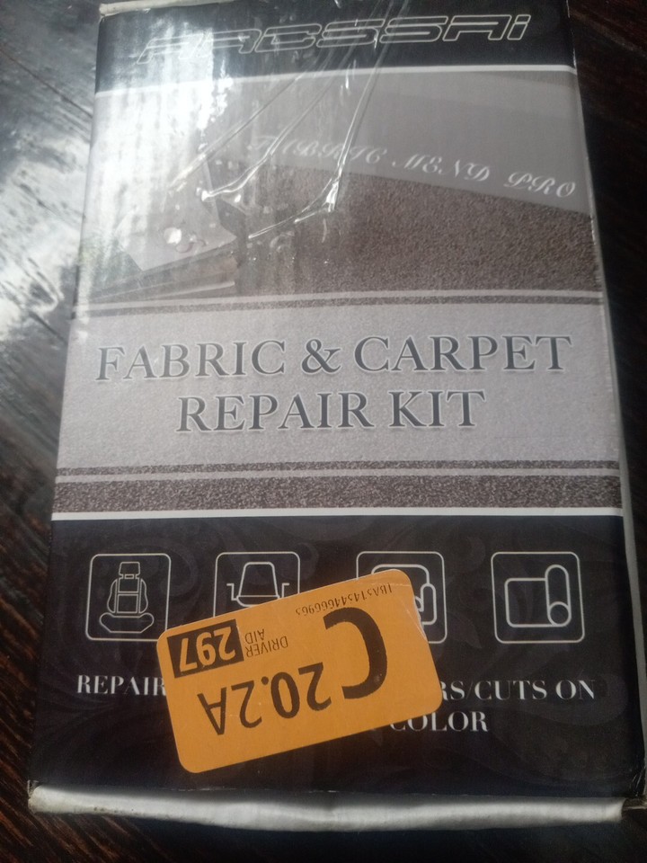 Carpet Repair Kit, Carpet Patch and Fabric Upholstery Repair Kit for ...