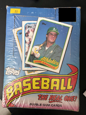 1989 Topps Baseball Wax Sealed Box 36 Unopened Sealed Packs | eBay