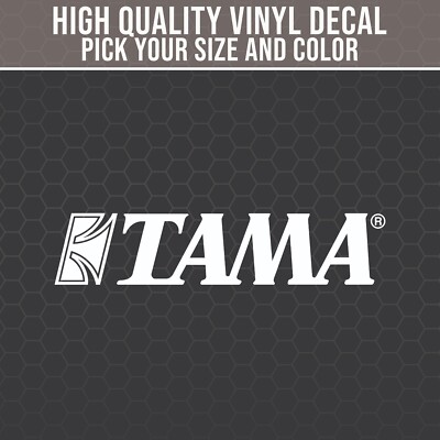 Tama Decal for Cars, Trucks, Drumsets, Decal for Drummers, Drum Decal ...