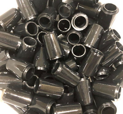 (12) Premium Quality Collared Iron Ferrules Solid Black 0.75" - .355 or ...