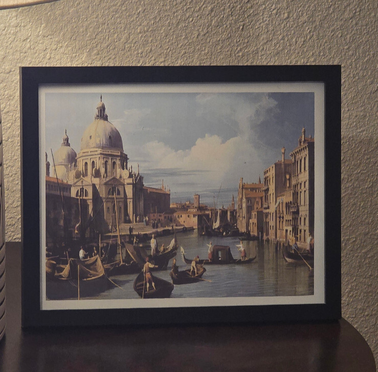 2 Venetian Framed Art Prints Canaletto & Paoletti Renaissance ...