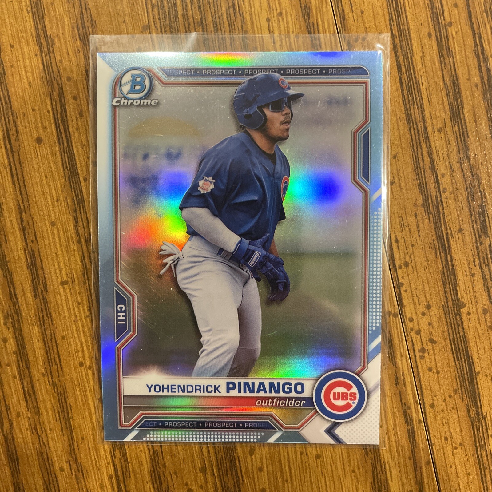 2021 Bowman Draft - Chrome Yohendrick Pinango #BDC-25 Sky Blue ...