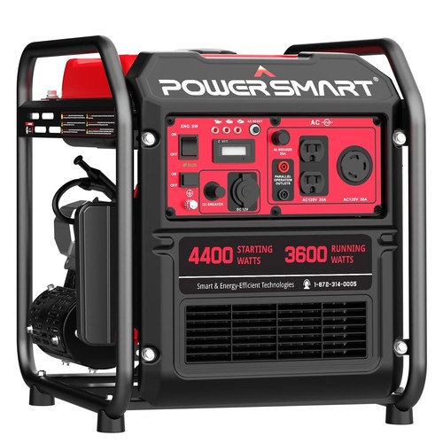 PowerSmart MB5040B 4400-Watt RV Ready Open Frame Inverter Gas Generator ...