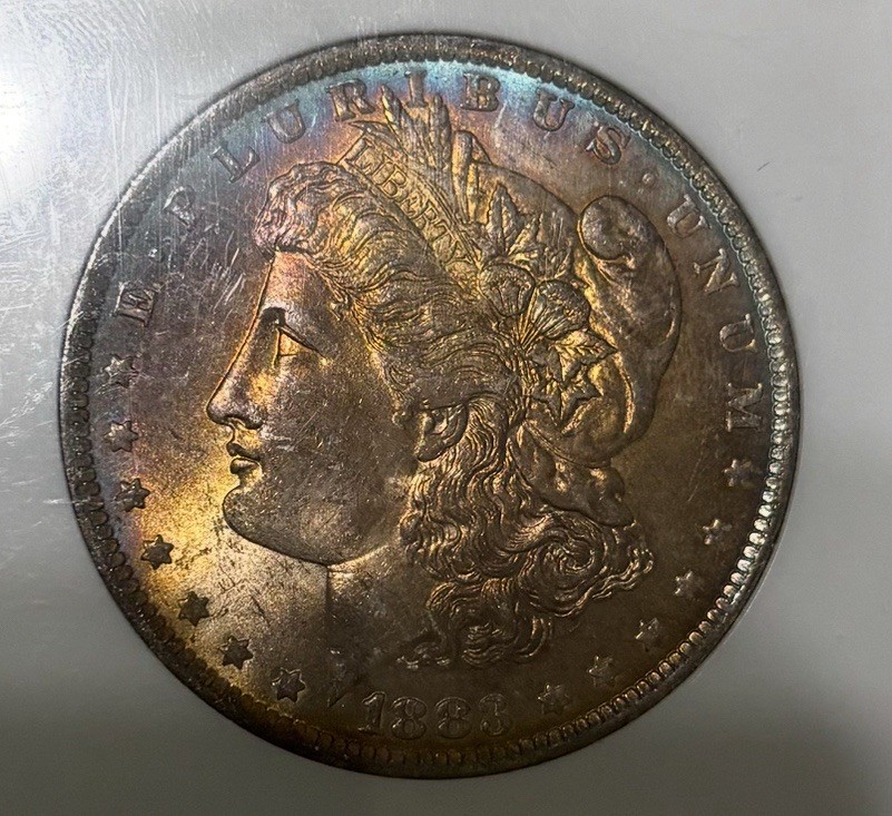 1883-O MS64 Morgan Silver Dollar NGC Certified, Toned/Color | eBay