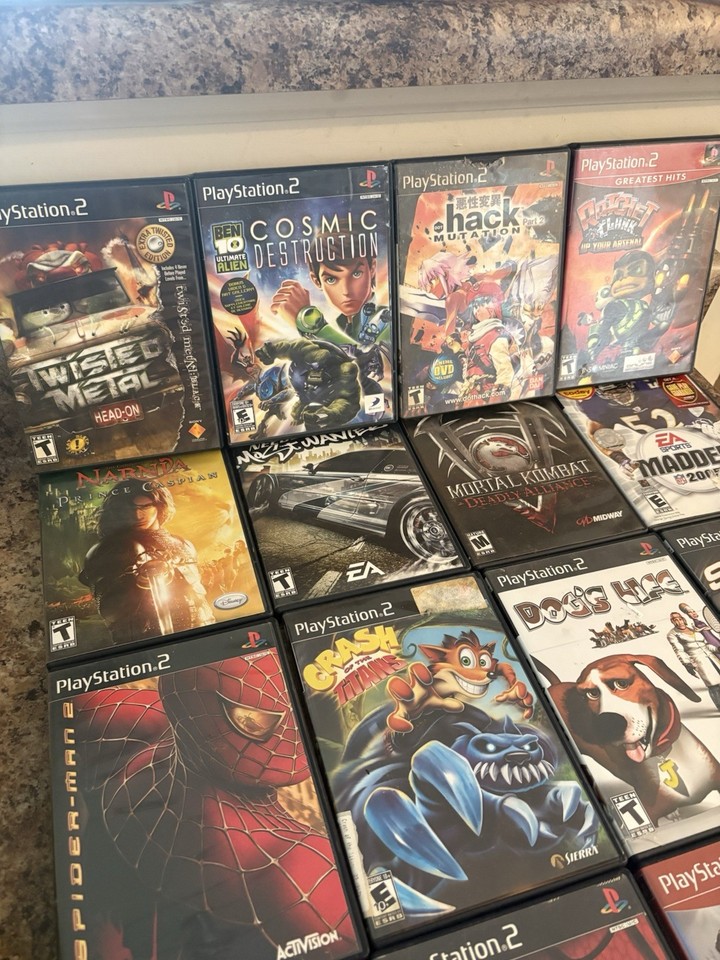 Vintage Lot Of 20 Ps2 Cases Authentic 100% PLAYSTATION 2 No Games Some ...