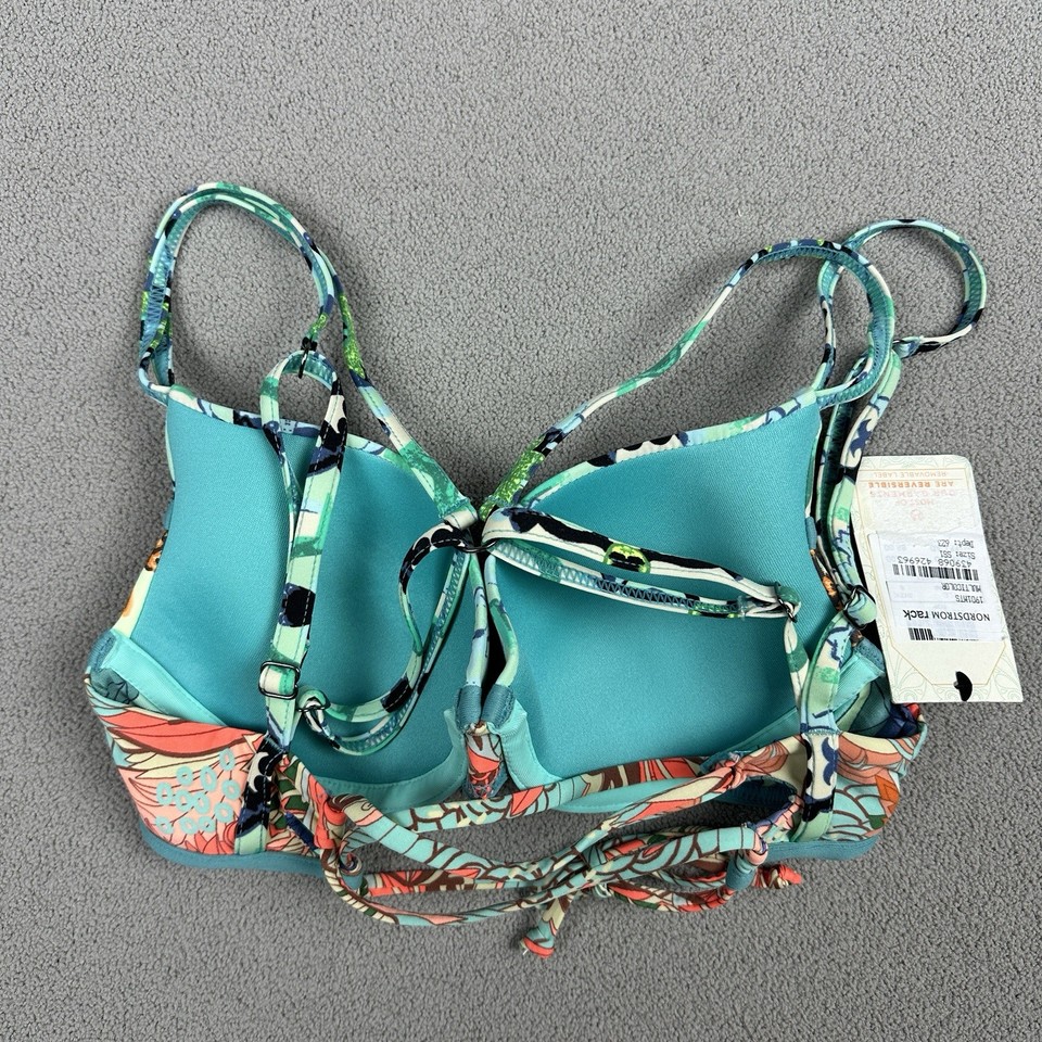 New Maaji Strappy Underwire Bikini Top Size S NWT Colorblock Multicolor ...