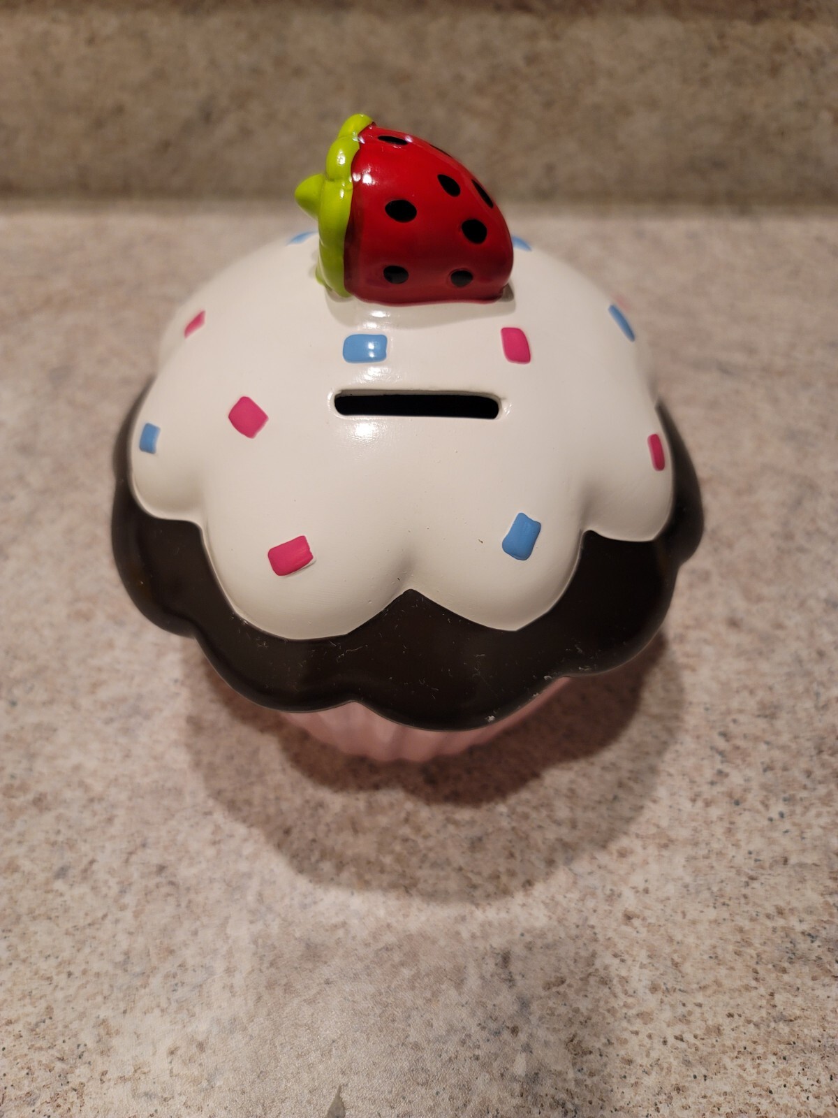 Cupcake Piggy Bank Pink Strawberry Target. Perfect Condition. Has ...