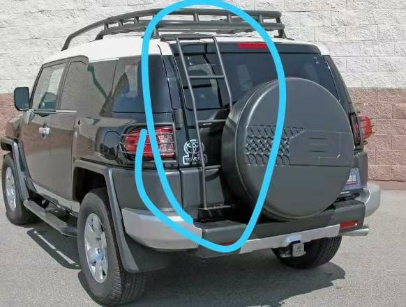 FOR 2014-2021 toyota FJ Cruiser Trunk Rack Rear Ladder Luggage Climb | eBay