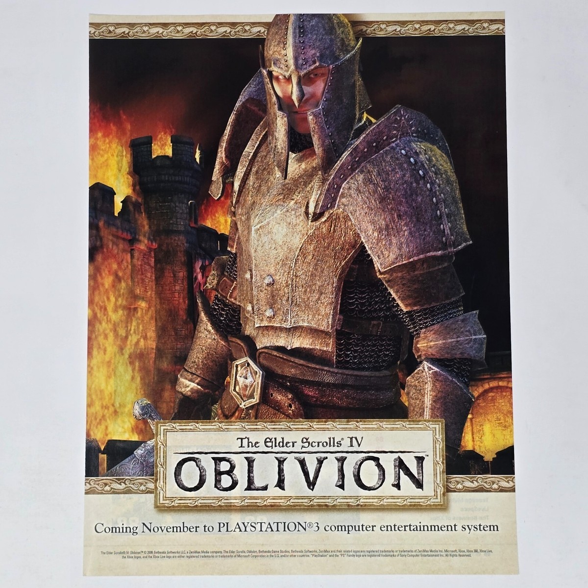 Oblivion Poster Elder Scrolls