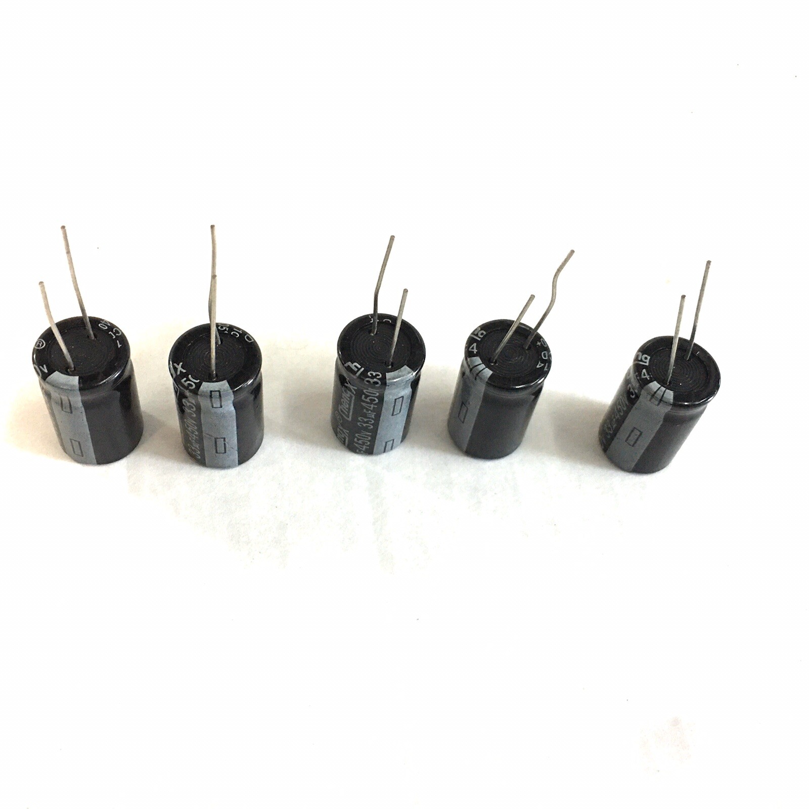 5 pcs of 450V 33uF MFD Electrolytic Capacitor -40+105c 14D CD110 | eBay