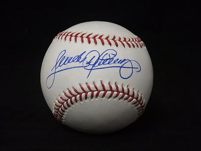 Sandy Alomar Jr Cleveland Indians Signed Rawlings OMLB Baseball LOM COA ...