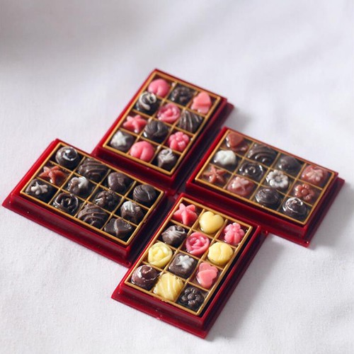 Mini 1/12 Dollhouse Miniature Chocolate Box Mini Play Toy Food For ...