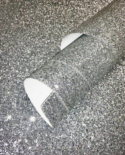 Silver Glitter Border