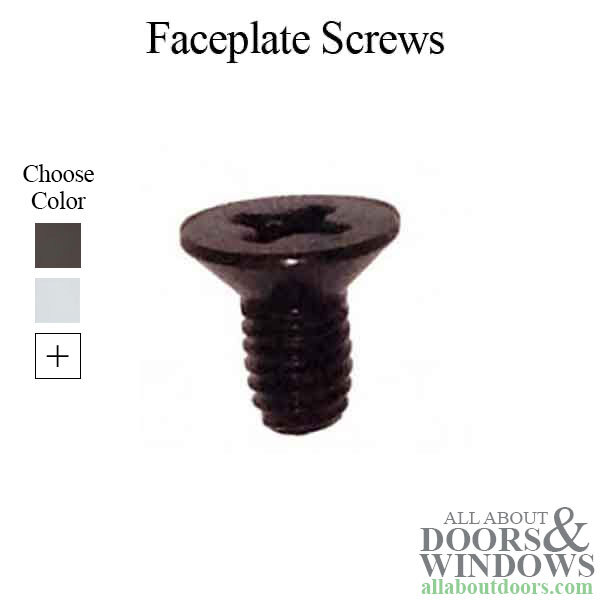 Face Plate Screws, Aluminum or Duranodic Bronze | eBay