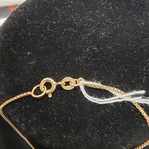 10k Solid Gold 7.5 Inch Box Bracelet | eBay