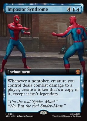 Impostor Syndrome * Extended Art FOIL * - MTG SPM Marvel's Spider Man ...