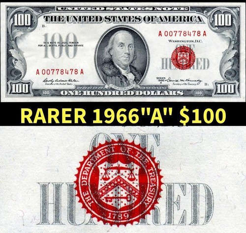HGR SUNDAY 1966"A" $100 Legal Tender ((Highly WANTED)) HIGH GRADE | eBay