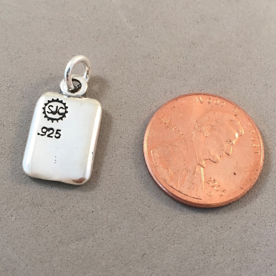 .925 Sterling Silver 5 lb BAG OF FLOUR CHARM Pendant Baking NEW 925 ...