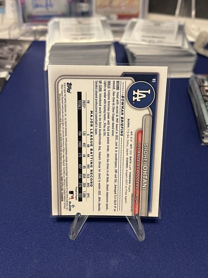 2024 Bowman Chrome Mega Box #85 Shohei Ohtani Purple Mojo /250 Dodgers ...