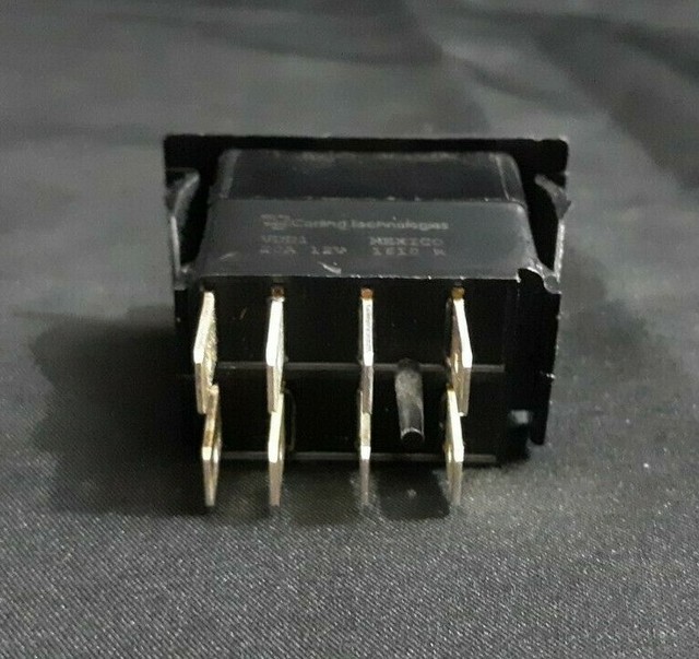 Carling VDD1 On/off 12v 20 Amp Red Illuminated Rocker Switch With Cover ...