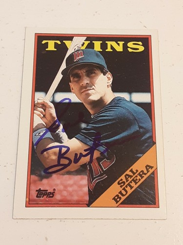 Sal Butera Minnesota Twins 1988 Topps Autograph Card #772 READ ...