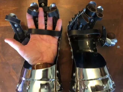 New Antique Medieval Knight Armor Gloves Warrior Gauntlets Combat ...