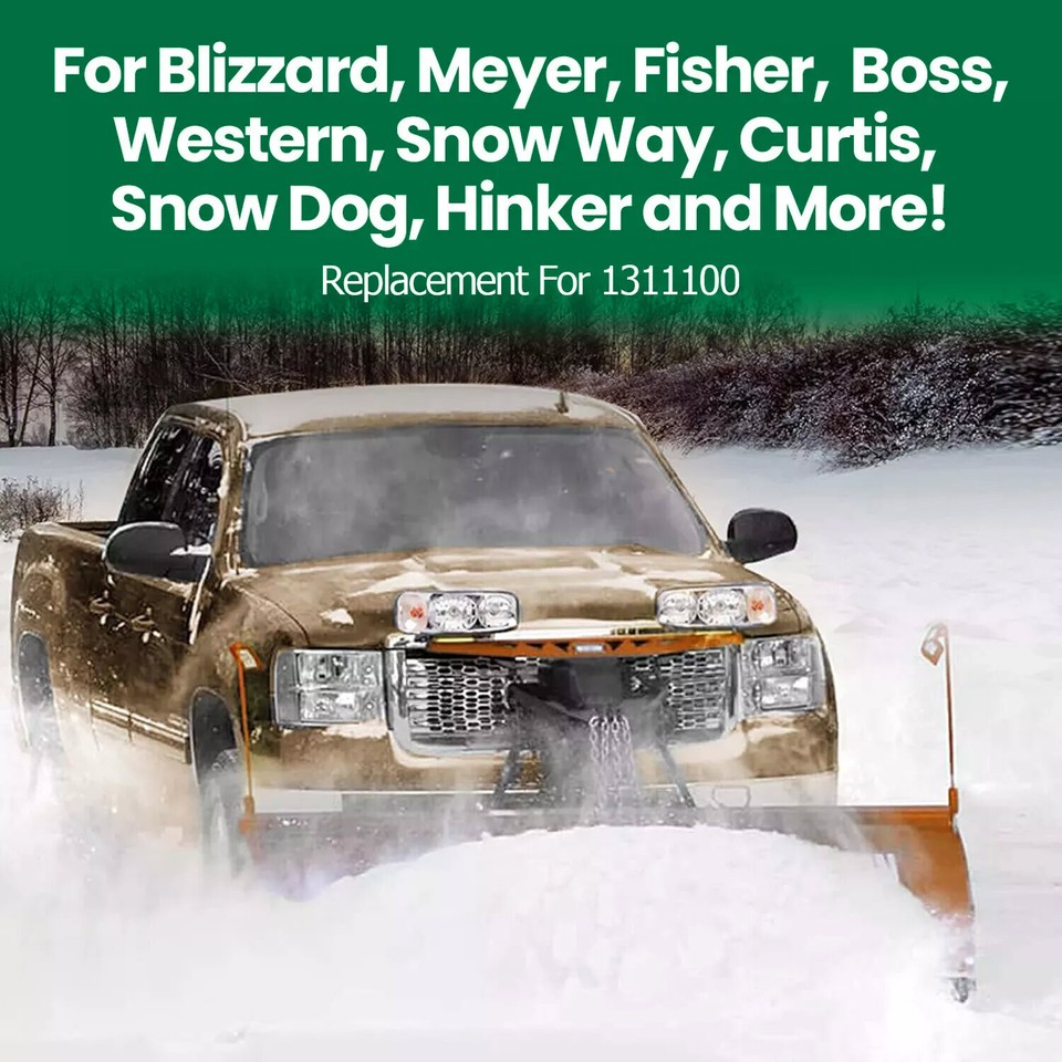 Snow Plow Lights Headlight Halogen Lamp For Boss Western Meyer SnowDogg ...