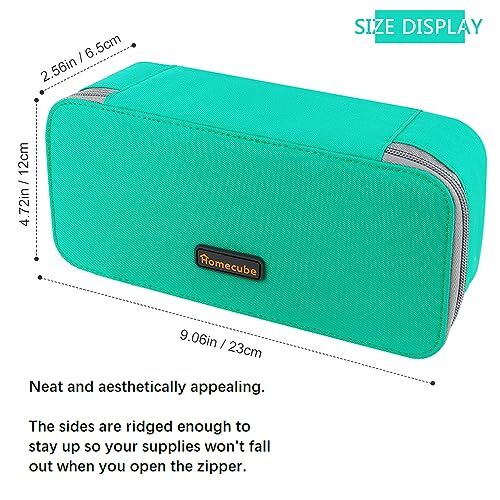 Capacious Pencil Pen Case Large Storage Bag Pouch Holder Box Desk ...