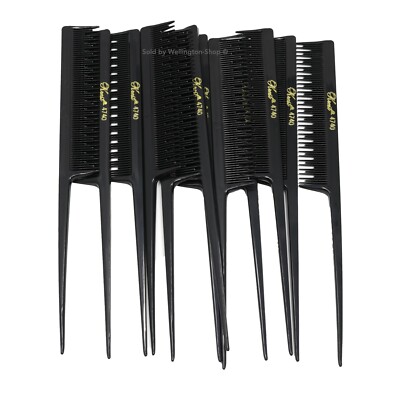 Krest 8 In. Rattail Combs Teaser Comb. Sectioning Combs With Case 4740 ...