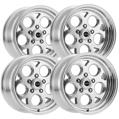 (Set of 4) Staggered Vision 561 Sport Mag 15x7,15x8 5x4.5" Polished ...