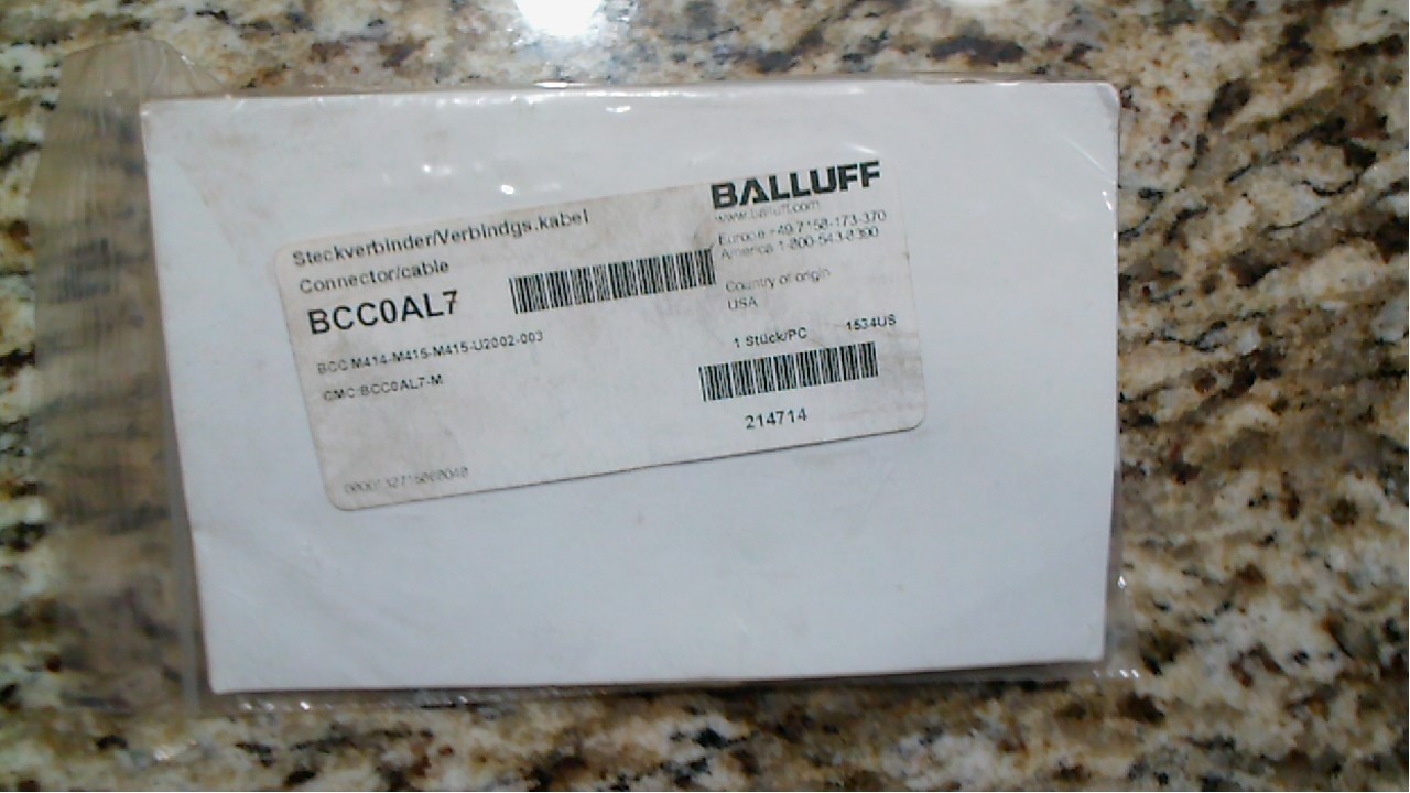 BALLUFF BCC0AL7 CONNECTOR CABLE- FREE SHIPPING | eBay