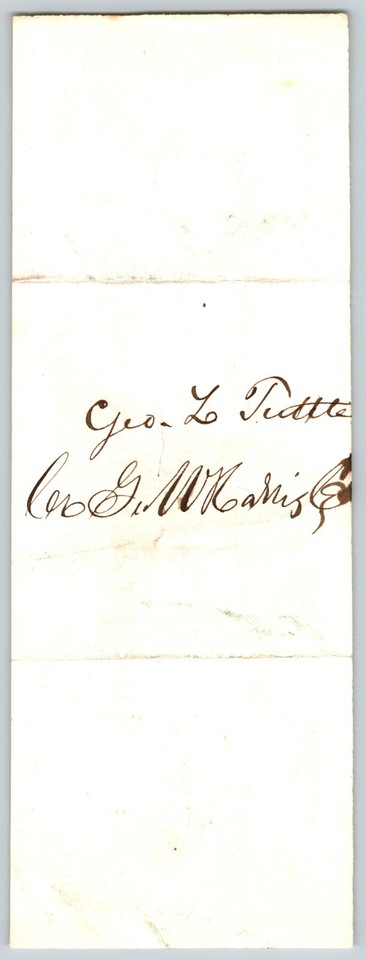 Portland Conn FNB Gildersleeve (Ships) 1869 Bank Check Rev Stamp Geo. L ...