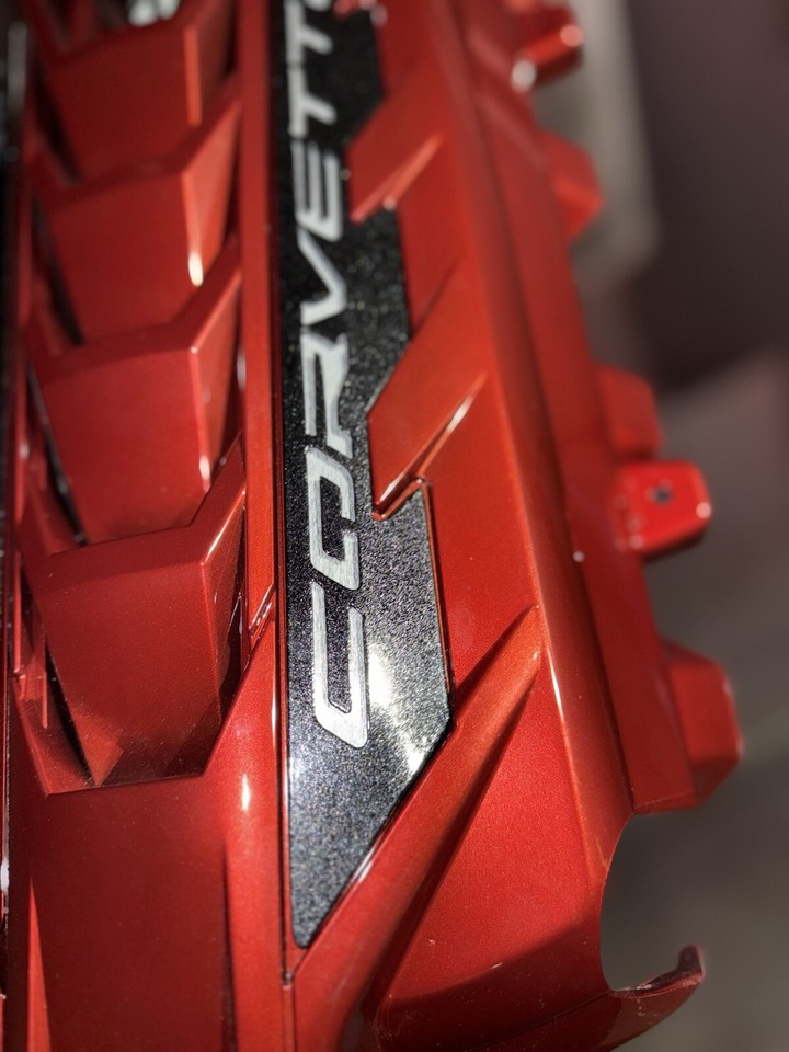 2020 -2024 C8 Corvette Stingray Red Engine Cover EDGE RED METALLIC ...