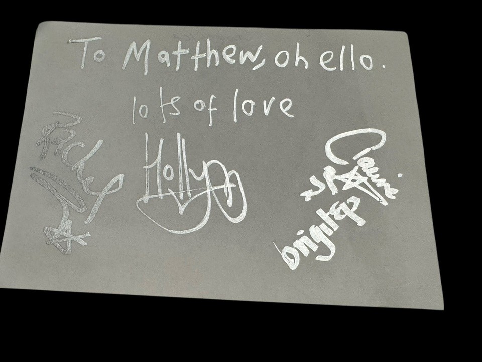 Angelica (All Girl Rock Pun Band) Fully Signed White Paper - Holly Ross ...