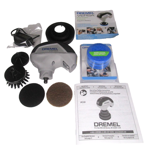 DREMEL VERSA POWER SCRUBBER CLEANING TOOL CORDLESS~MULTI TOOLS W/ PADS ...