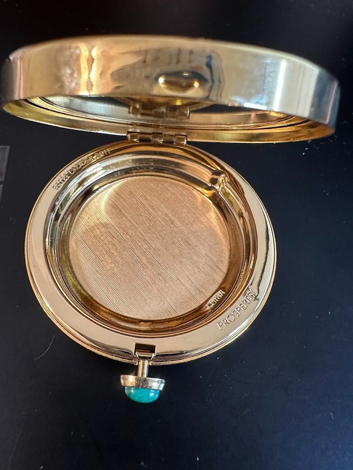 Estee Lauder Solid Perfume Powder Compact "2011 Prosperity" Empty | eBay