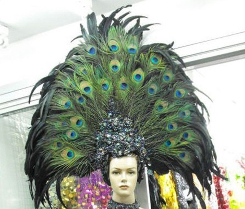 Da NeeNa T010 Dance Drag Peacock Headdress Costume XS-XL | eBay