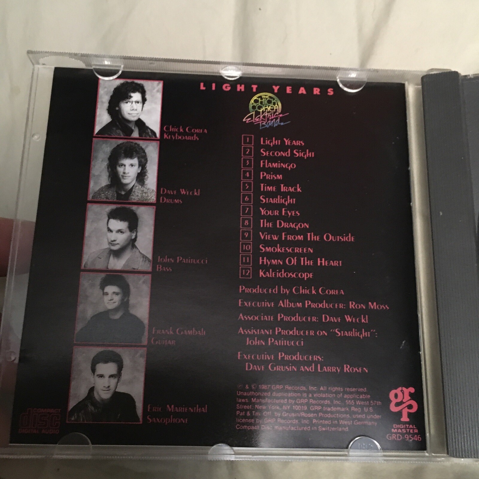 Light Years by Chick Corea/Chick Corea Elektric Band (CD, May-1987, GRP ...