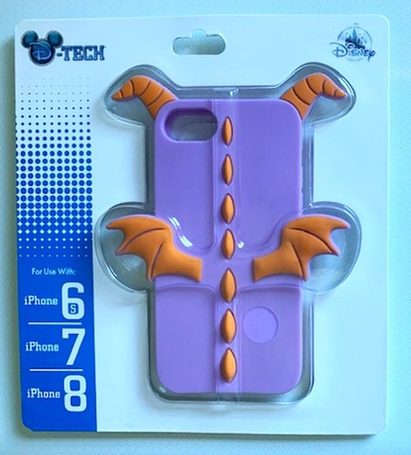 DISNEY D-TECH PURPLE DRAGON FIGMENT RUBBER PHONE CASE FITS iPHONE 6S, 7 ...
